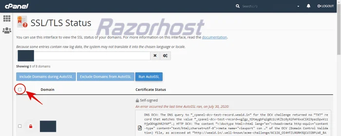 How to Activate SSL Certificate in cPanel | Razorhost
